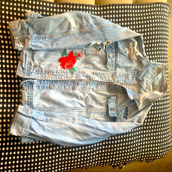 Hidden | Jackets & Coats | Hidden Embroidery Statement Jean Jacket ...